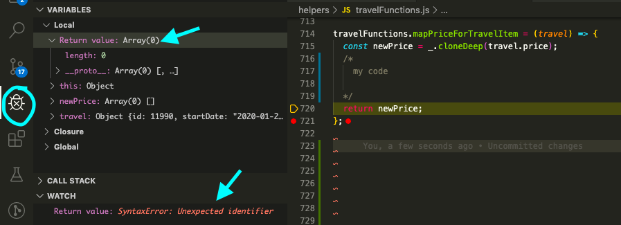 Can’t watch `Return Value` · Issue #88678 · microsoft/vscode · GitHub