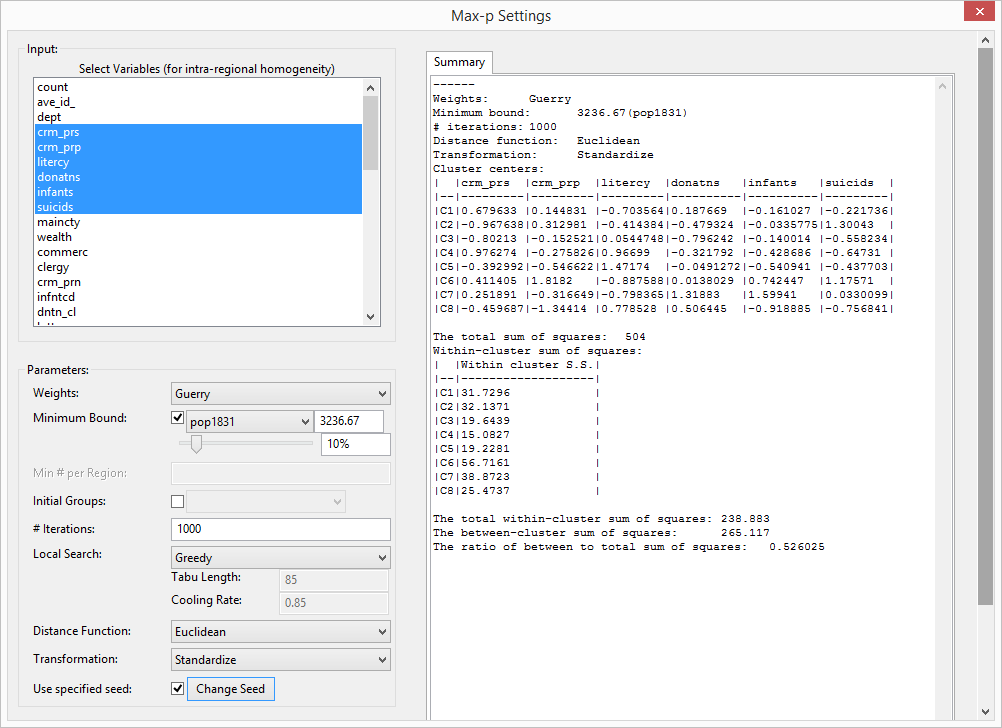 Max-p region problem results · Issue #1446 · GeoDaCenter/geoda · GitHub