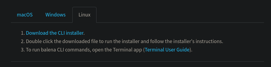 Getting Started guides CLI installer shows incorrect platform instructions · Issue #2297 ...