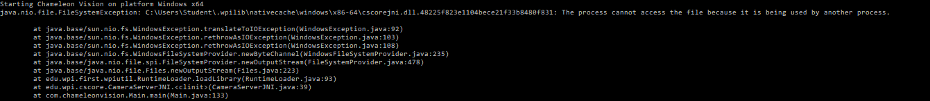 A couple of errors · Issue #57 · Chameleon-Vision/chameleon-vision · GitHub