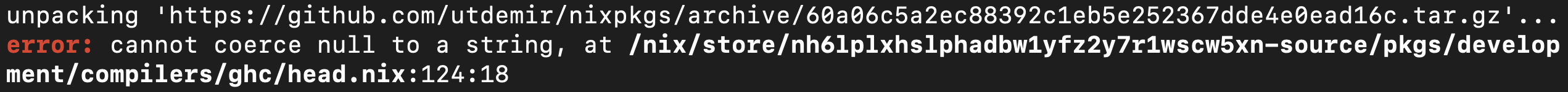 nix error: cannot coerce null to a string · Issue #268 · tweag/linear-base · GitHub