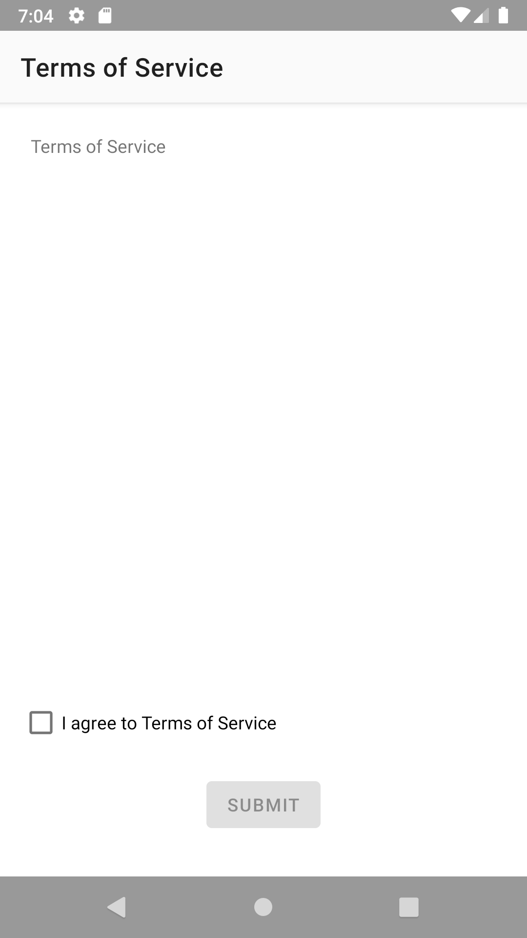 [terms Of Service] Terms Of Service Ui Appears After Sign In Even If No Tos Exist In Db · Issue