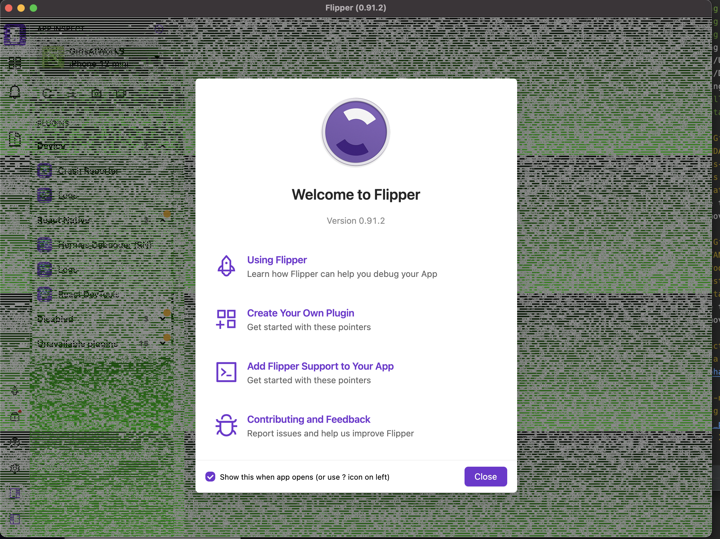 0.91.2 UI graphic corruption / artifacts on Mac OS · Issue #2403 · facebook/flipper · GitHub