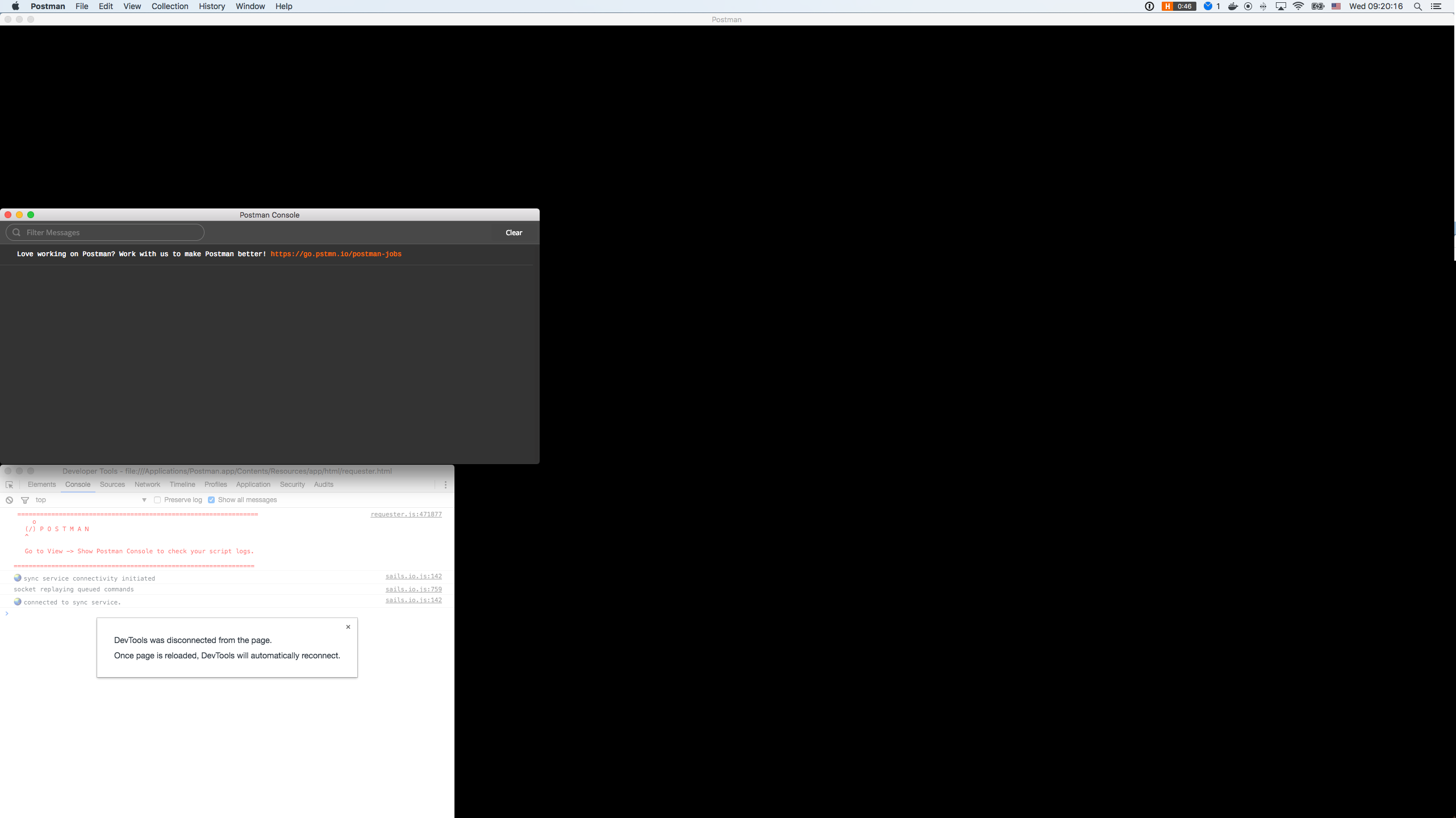BUG: Screen turns black and app craches · Issue #4221 · postmanlabs ...