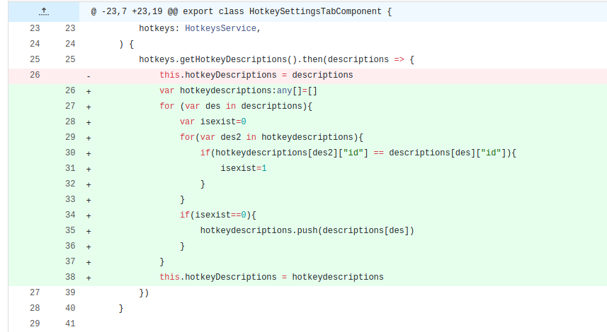 [BUG] hotkeys show twice on Hotkeys setting panel in file tabby/tabby-terminal/src/hotkeys.ts ...