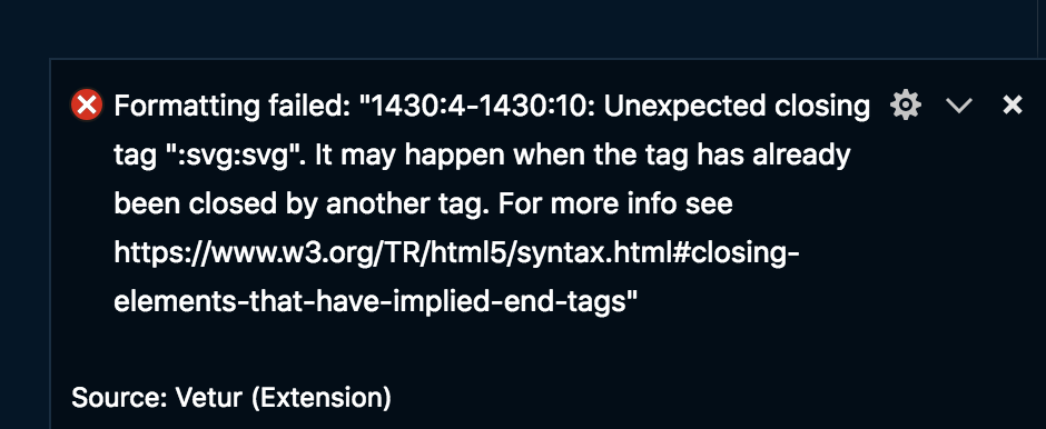 Error When Using An Svg Inside An Svg · Issue 1155 · Vuejsvetur · Github