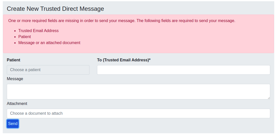 Direct Message Send with uploaded document · Issue #5220 · openemr/openemr · GitHub