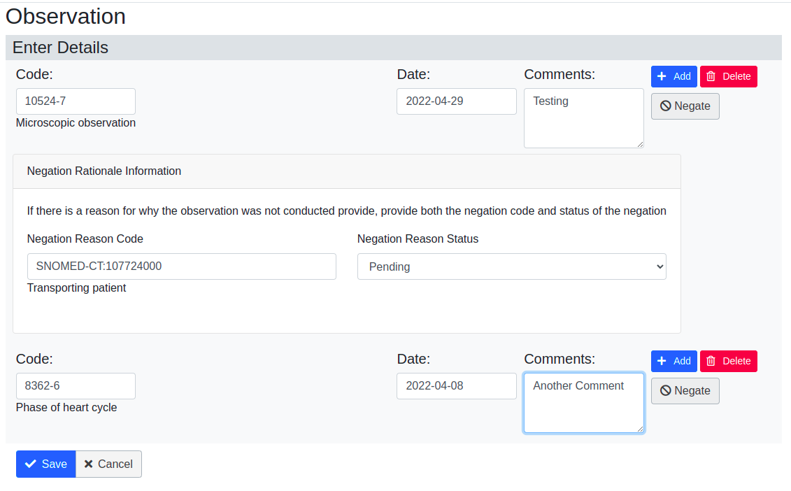 CQM Observation Form need reason and reason status fields · Issue #5255 · openemr/openemr · GitHub