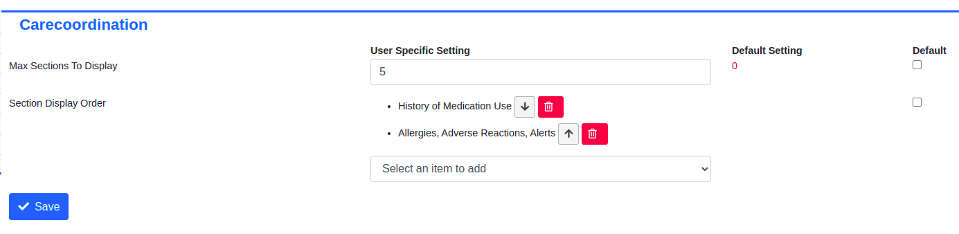 Carecoordination CCDA Display View Settings · Issue #5330 · openemr/openemr · GitHub