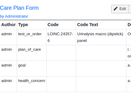 Display Human Readable Care Plan Type in Encounter Forms Summary Screen · Issue #5475 · openemr ...