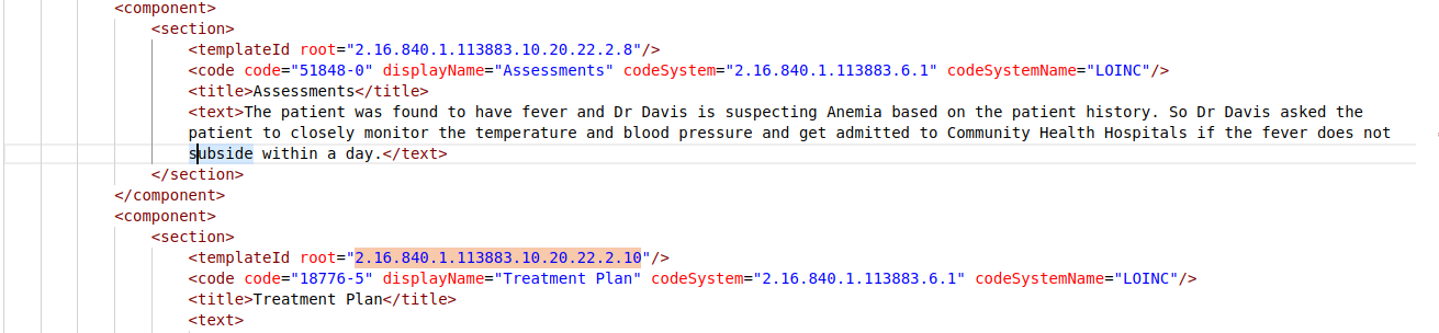 CCDA Referral Section Treatment Plan Missing Extension Date · Issue #5480 · openemr/openemr · GitHub