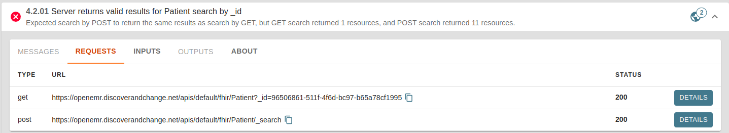 Bug Fhir Post Search Operation Returns Different Results Than Get 