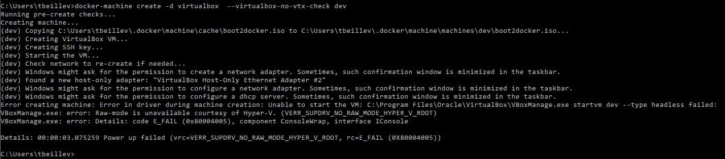 Error When I Want To Create A Docker Machine · Issue 1868 · Dockerfor 3590