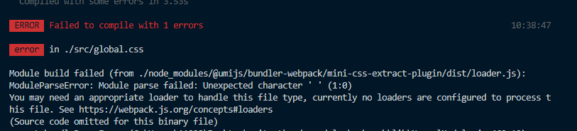 [Bug] less 文件添加 字体报错 · Issue #5565 · umijs/umi · GitHub