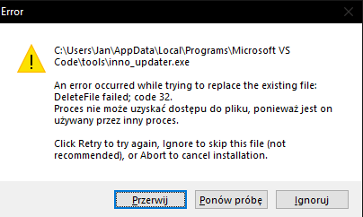 VSC can't update itself - error · Issue #66280 · microsoft/vscode · GitHub