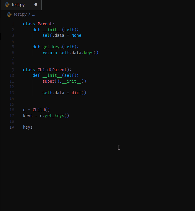 Incorrect autocomplete suggestion for object.attribute.property if ...