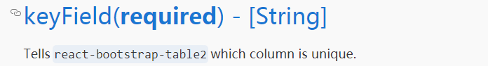 React Unique Key Error In Console · Issue 1192 · React Bootstrap Tablereact Bootstrap Table2 8830