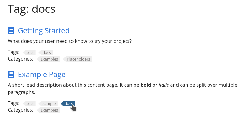 Add breadcrumbs to taxonomy result list · Issue #1004 · google/docsy · GitHub