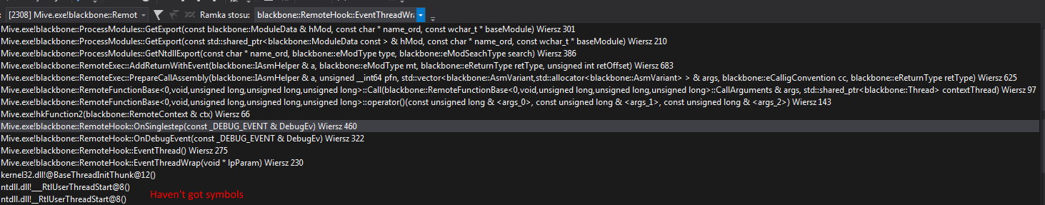 ProcessModules::GetExport fails when RemoteExec::PrepareCallAssembly is called · Issue #289 ...