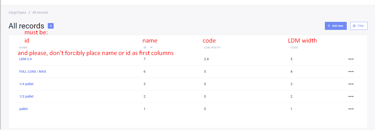 Dropdowns in a filter, Wrong columns direction, Search field. · Issue #223 · SoftwareBrothers ...