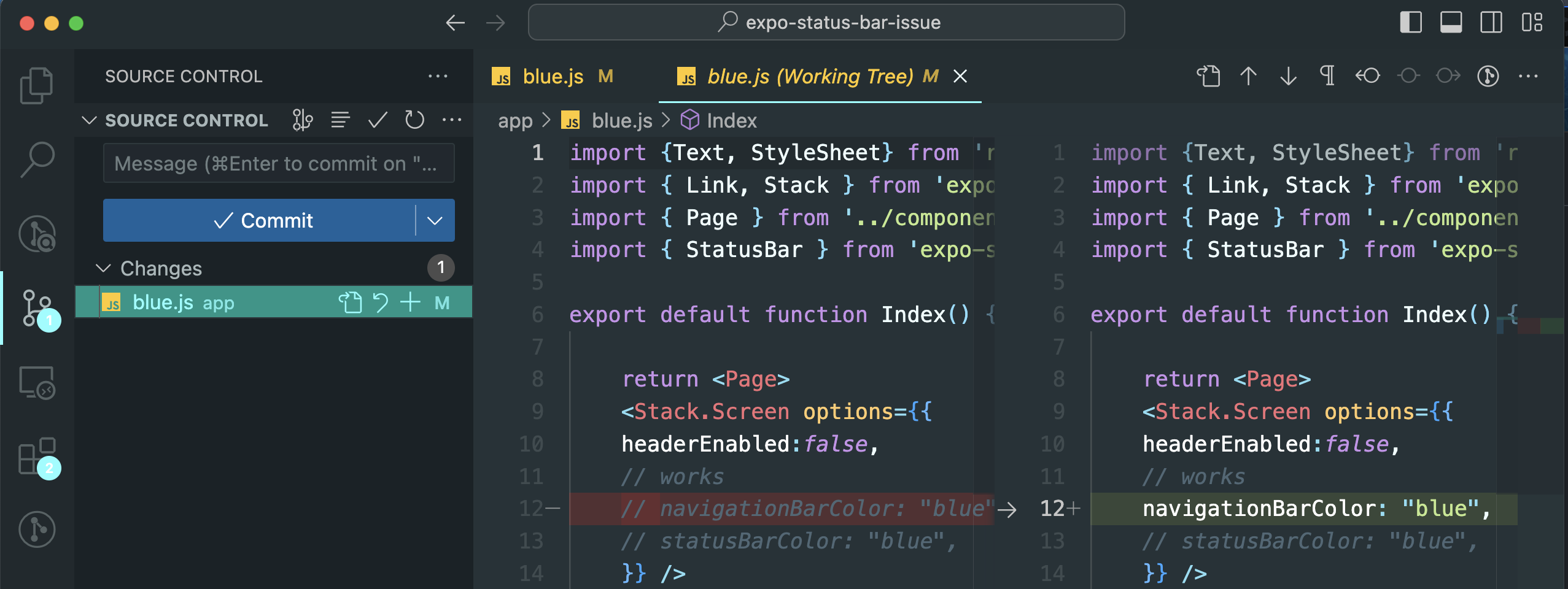 The status bar and navigation bar become default colours after lib is added · Issue #177 ...