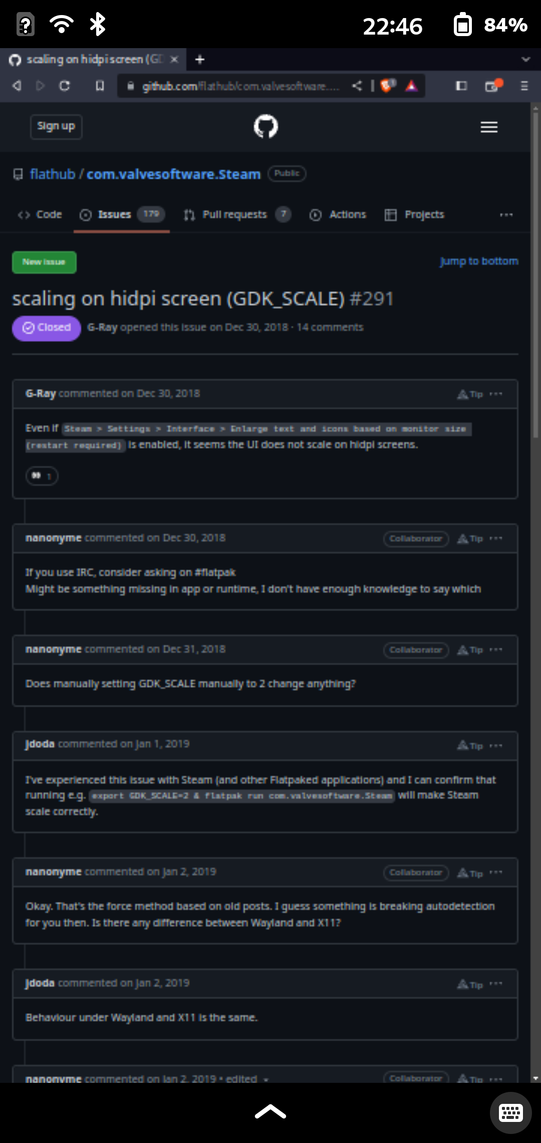 Blurry/pixelated, incorrect scaling due to XWayland · Issue #330 · flathub/com.brave.Browser ...