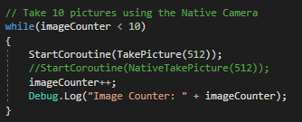 Is it possible to take multiple different pictures using TakePicture and save them in the ...