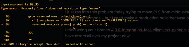 prisma@4.7.1 - "RangeError: Maximum call stack size exceeded" when clientExtensions enabled ...