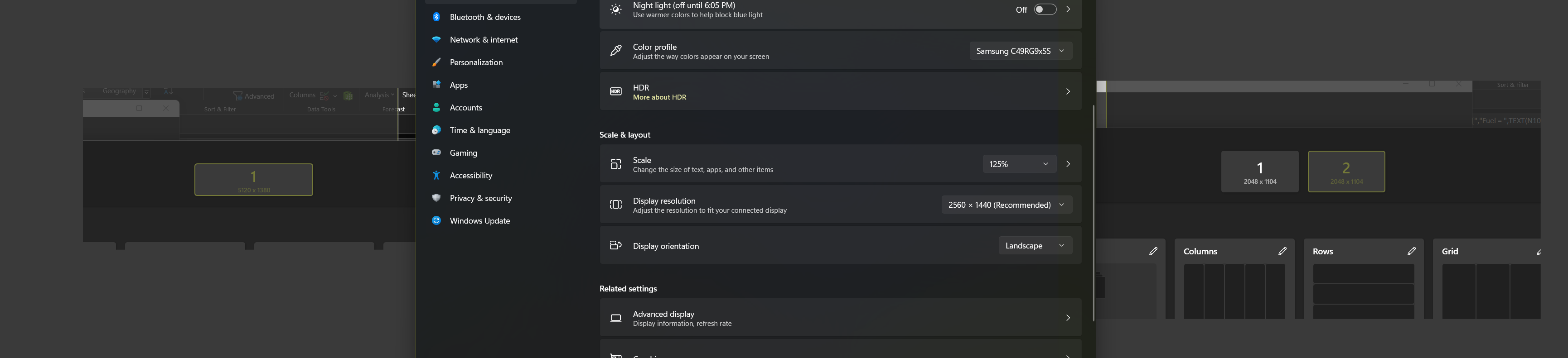 Zones created in canvas mode with multi monitors and text scaling at ...