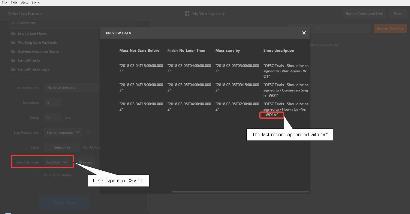 CSV File as an iteration Data is appended with "\r" for the last record value. · Issue #4352 ...