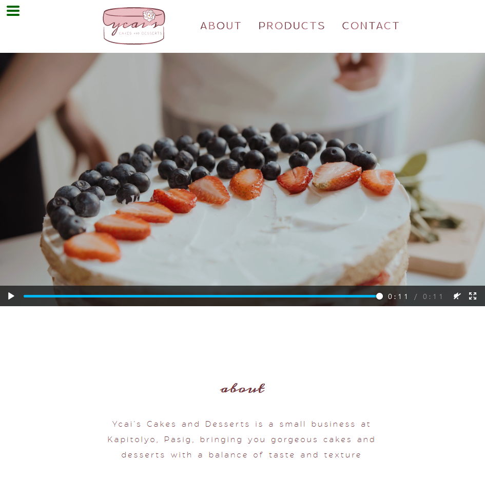 GitHub - agnes-santos/ycais-cakes-desserts: Landing Page of Ycai's Cakes and Desserts, a project ...