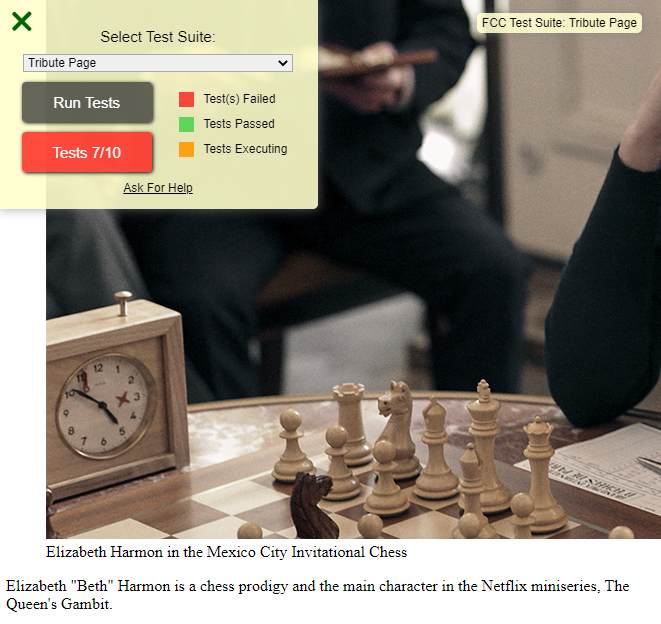 GitHub - agnes-santos/elizabeth-harmon-tribute: A tribute to the great Elizabeth Harmon in ...