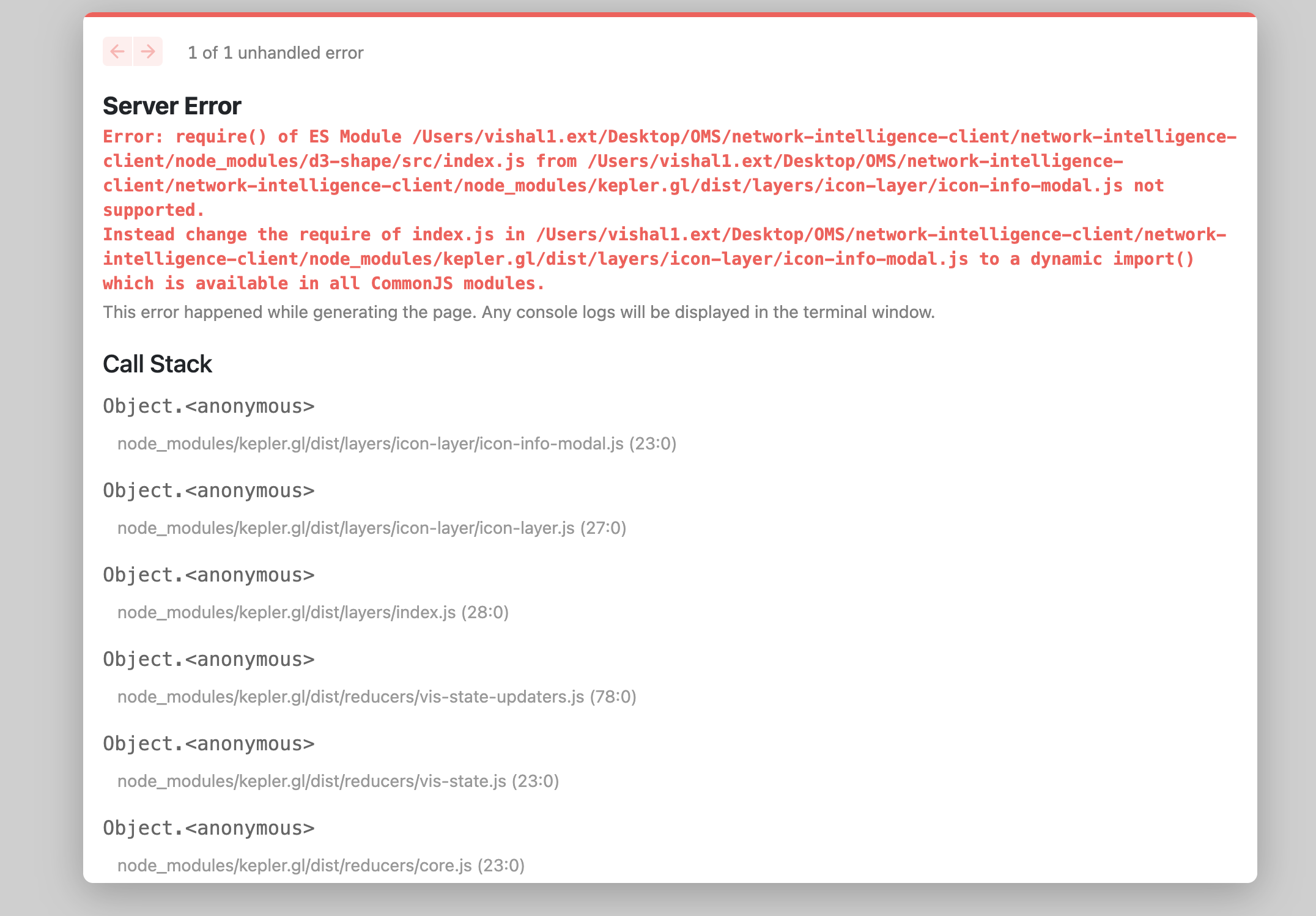 [Bug] Getting errors while setting up with next.js · Issue #2263 · keplergl/kepler.gl · GitHub