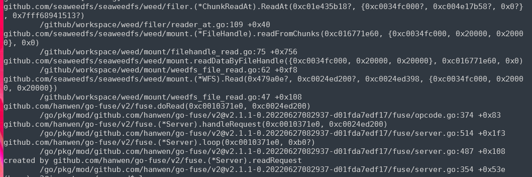 Periodic SIGSEGV with mount with caching enabled · Issue #3940 · seaweedfs/seaweedfs · GitHub