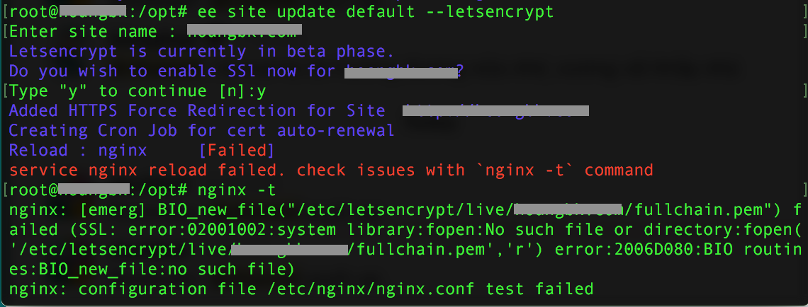 how to reinstall letsencrypt · Issue #910 · EasyEngine/easyengine · GitHub