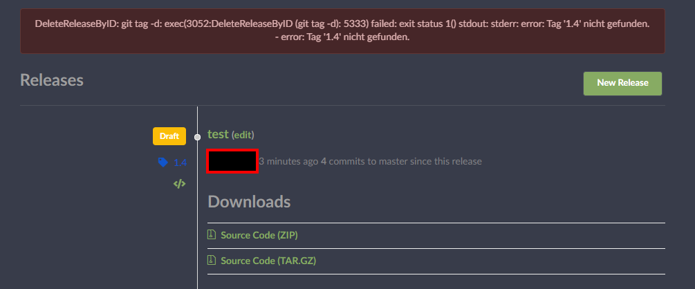 Can't delete a draft release · Issue #9384 · go-gitea/gitea · GitHub
