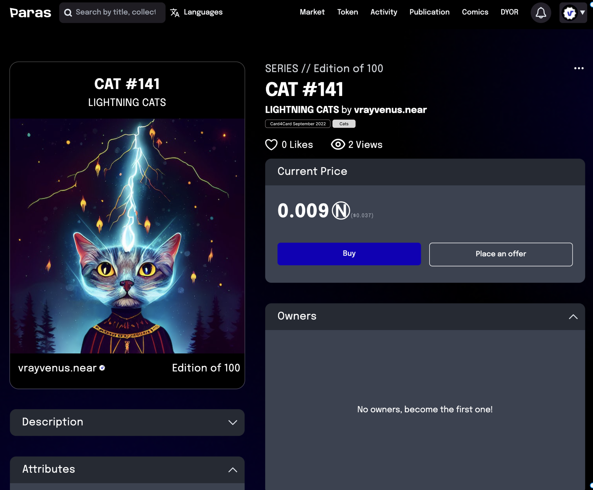 URGENT - Improvement Category for Card Detail · Issue #901 · ParasHQ/paras-landing · GitHub