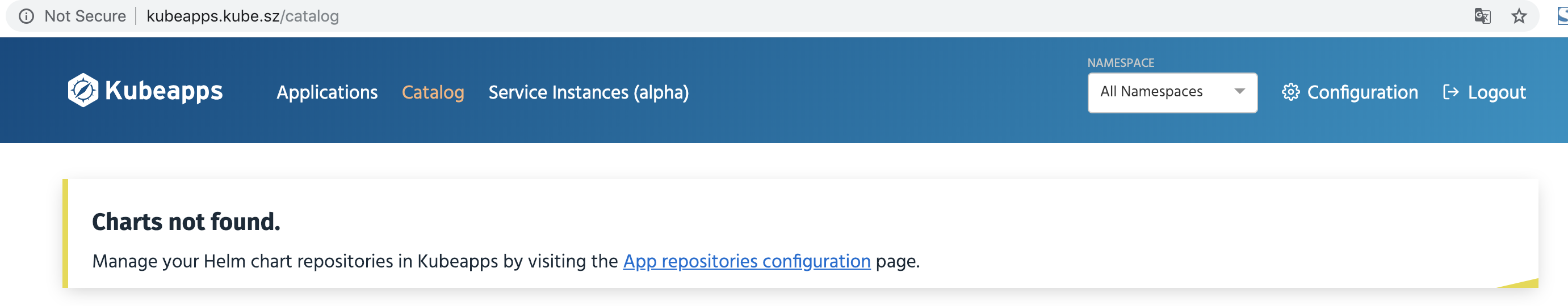 Chartmuseum can not be added to app repositories · Issue #903 · vmware-tanzu/kubeapps · GitHub