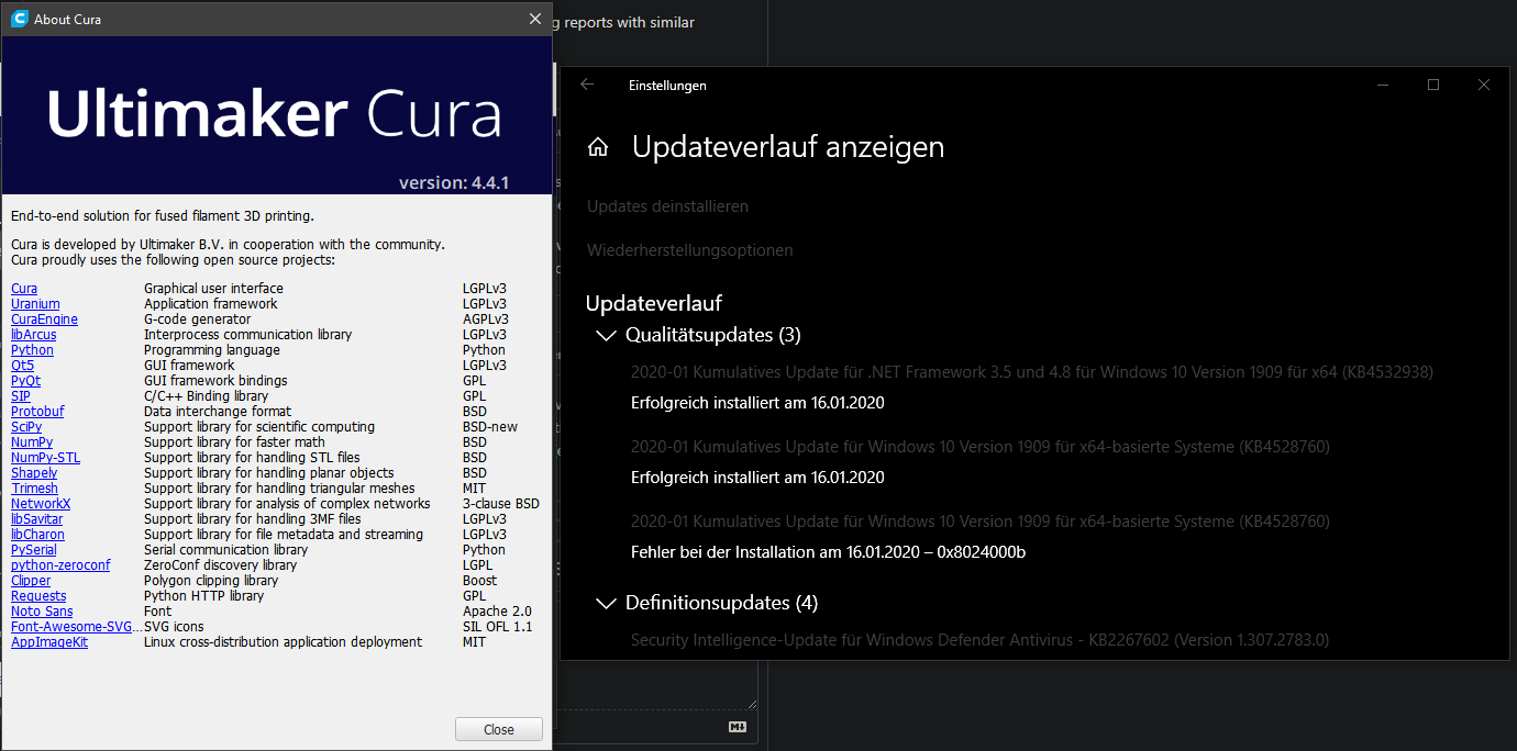 Windows Security Update bricked Cura · Issue #6976 · Ultimaker/Cura ...