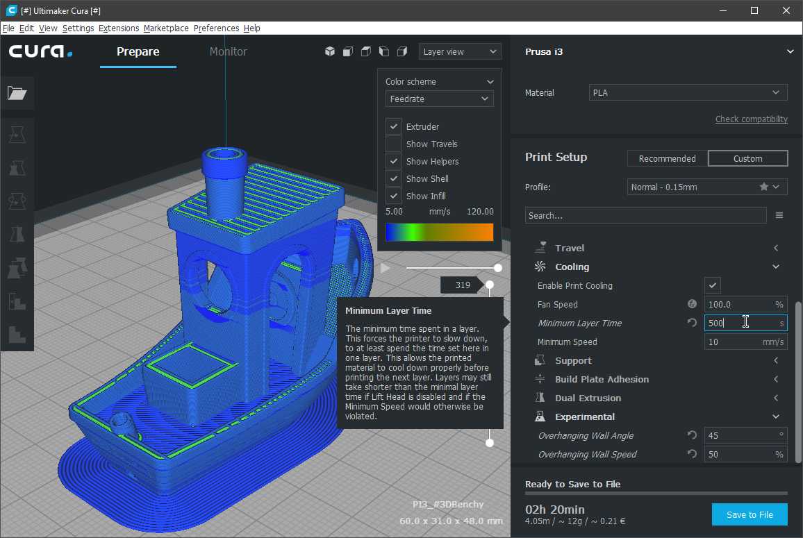 [4.5 BETA] 'Minimum Layer Time' inconsistent · Issue #1203 · Ultimaker/CuraEngine · GitHub