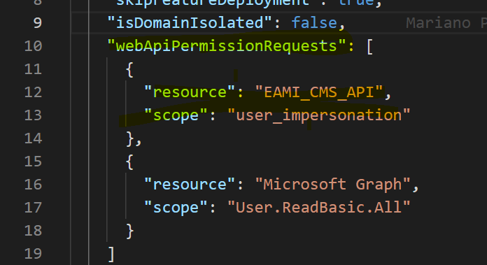 Error auth SPFX Webpart calling Azure API authenticated with APP Registration and external user ...