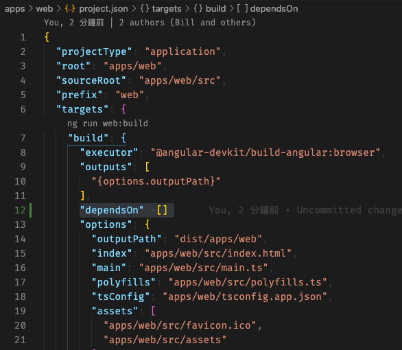 Nx is waiting on 1 dependent project tasks before running tasks from "project_name" · Issue ...