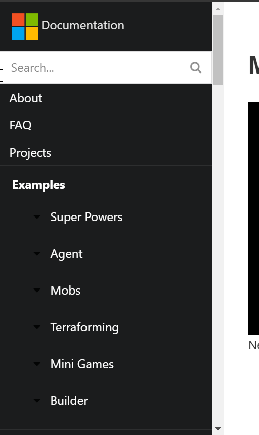 Documentation menu incomplete in languages other than English · Issue #5812 · microsoft/pxt · GitHub