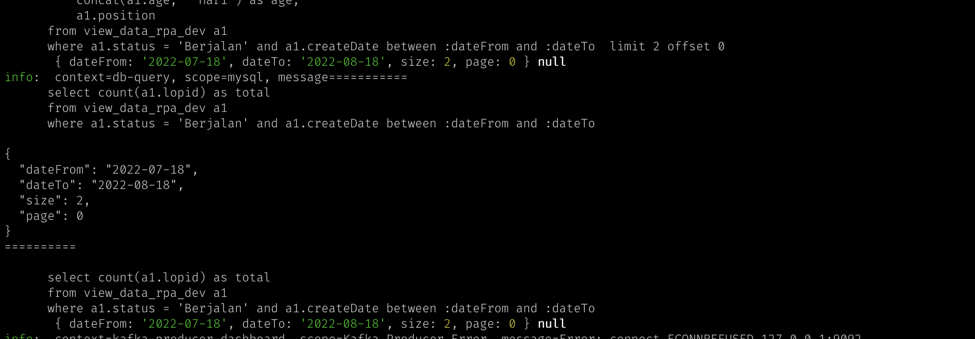 How to prepared statement query at limit and offset · Issue #1611 · sidorares/node-mysql2 · GitHub