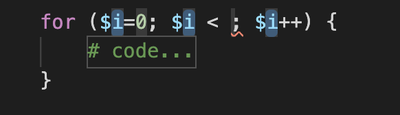 How do I complete the for loop? · Issue #1298 · phpactor/phpactor · GitHub
