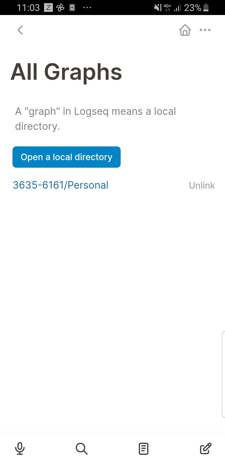 Can't open local folder on Android · Issue #3789 · logseq/logseq · GitHub
