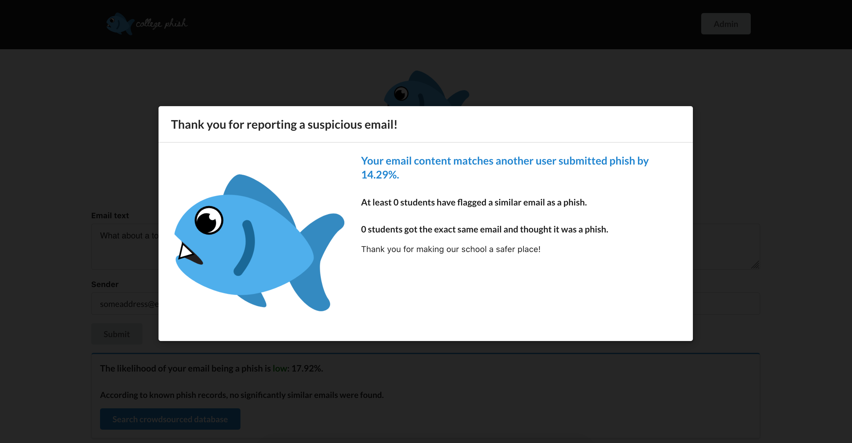 GitHub - elenalape/phish: Crowdsourced phish detection tool