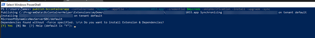 Publish-BCContainerApp not working headless because of dependencies · Issue #3146 · microsoft ...