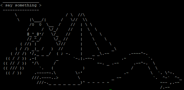 GitHub - arturostop/dragon: Generate an ASCII image of a dragon with a message in a Docker container