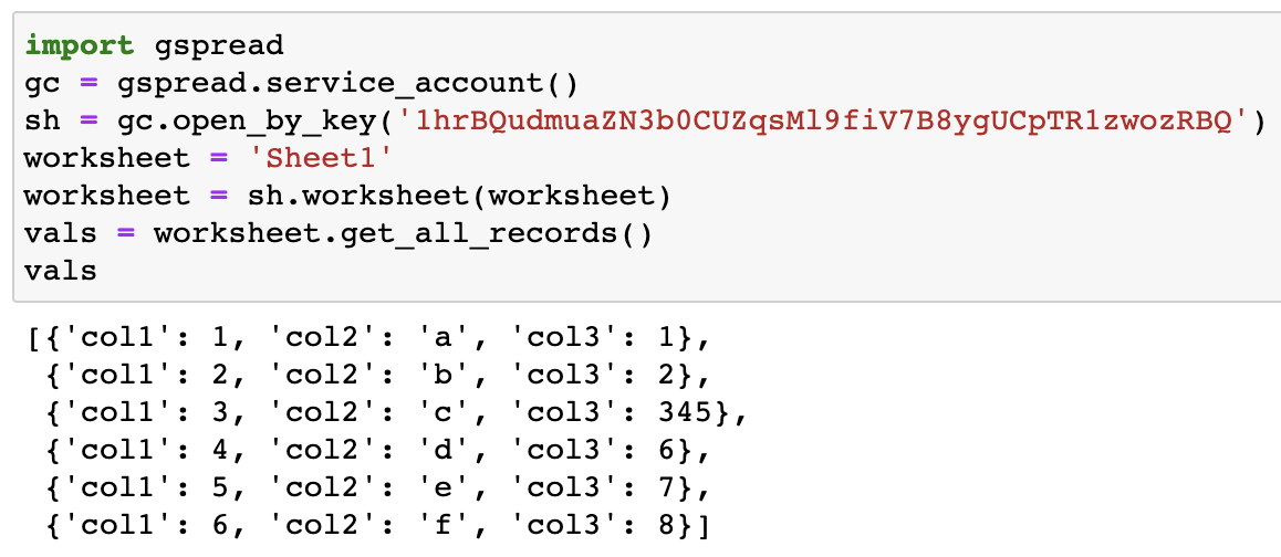 Error with numericise ignore specific column · Issue #1069 · burnash/gspread · GitHub